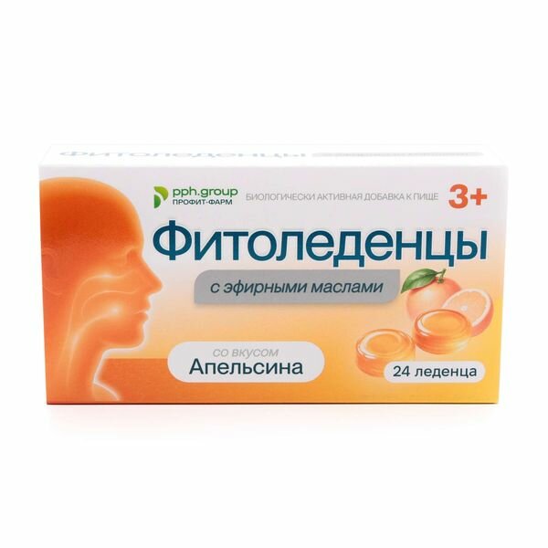 Фитоледенцы с эфирными маслами вкус апельсина с 3 лет 3250 мг 24шт