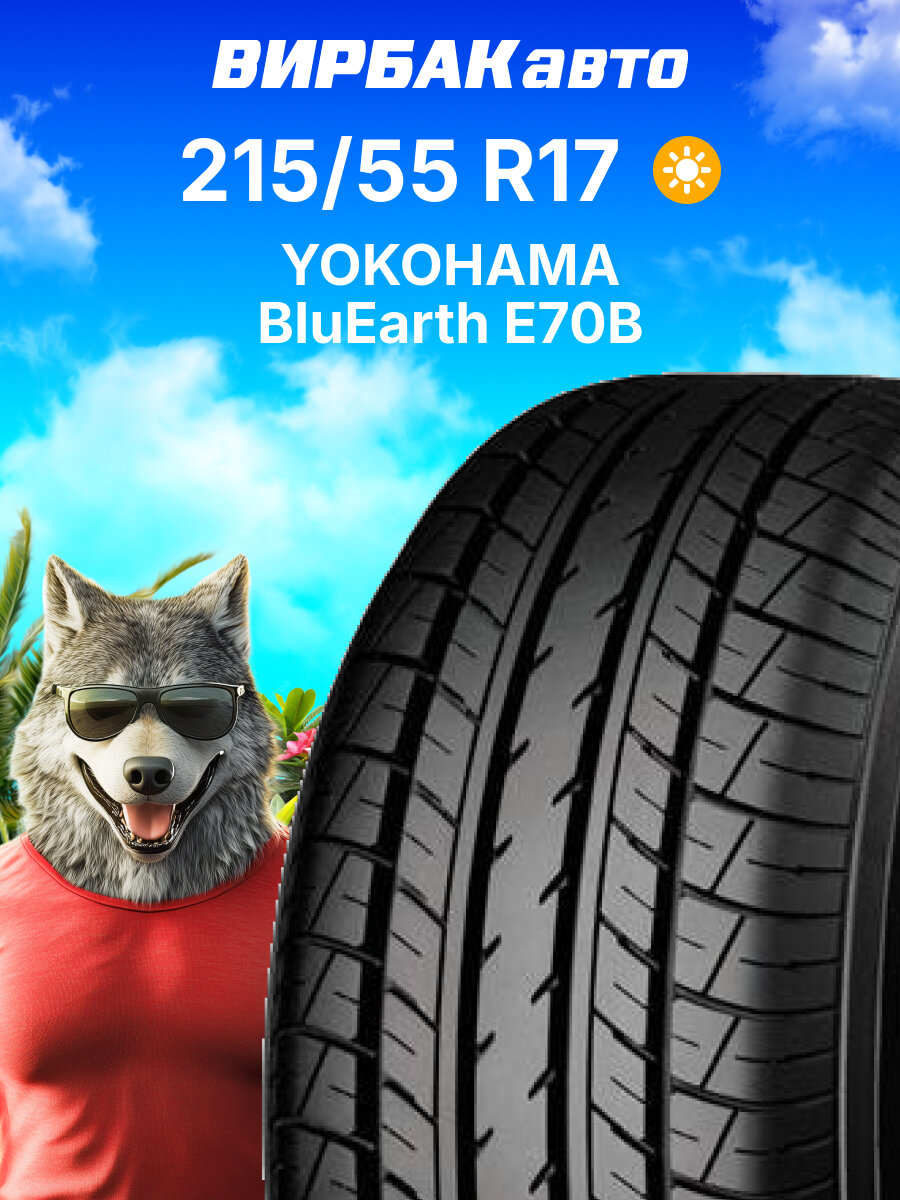 Летние шины YOKOHAMA BluEarth E70B 215/55 R17 94V