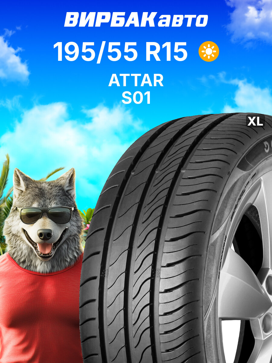 Летние шины ATTAR S01 195/55 R15 89V XL от Ikon Tyres, летняя автомобильная резина