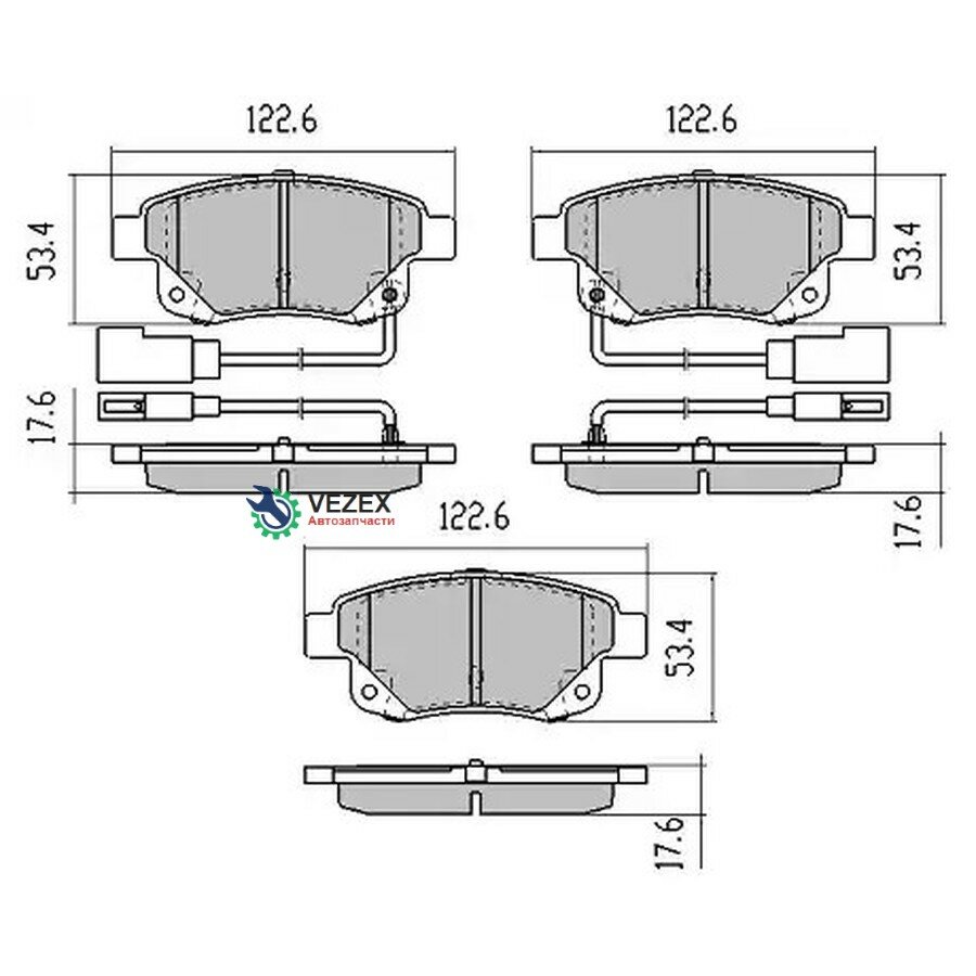 FREMAX FBP1452 колодки дисковые задние!\ Ford Transit/Tourneo Connect 2.2TDCi/2.4TDCi 06>