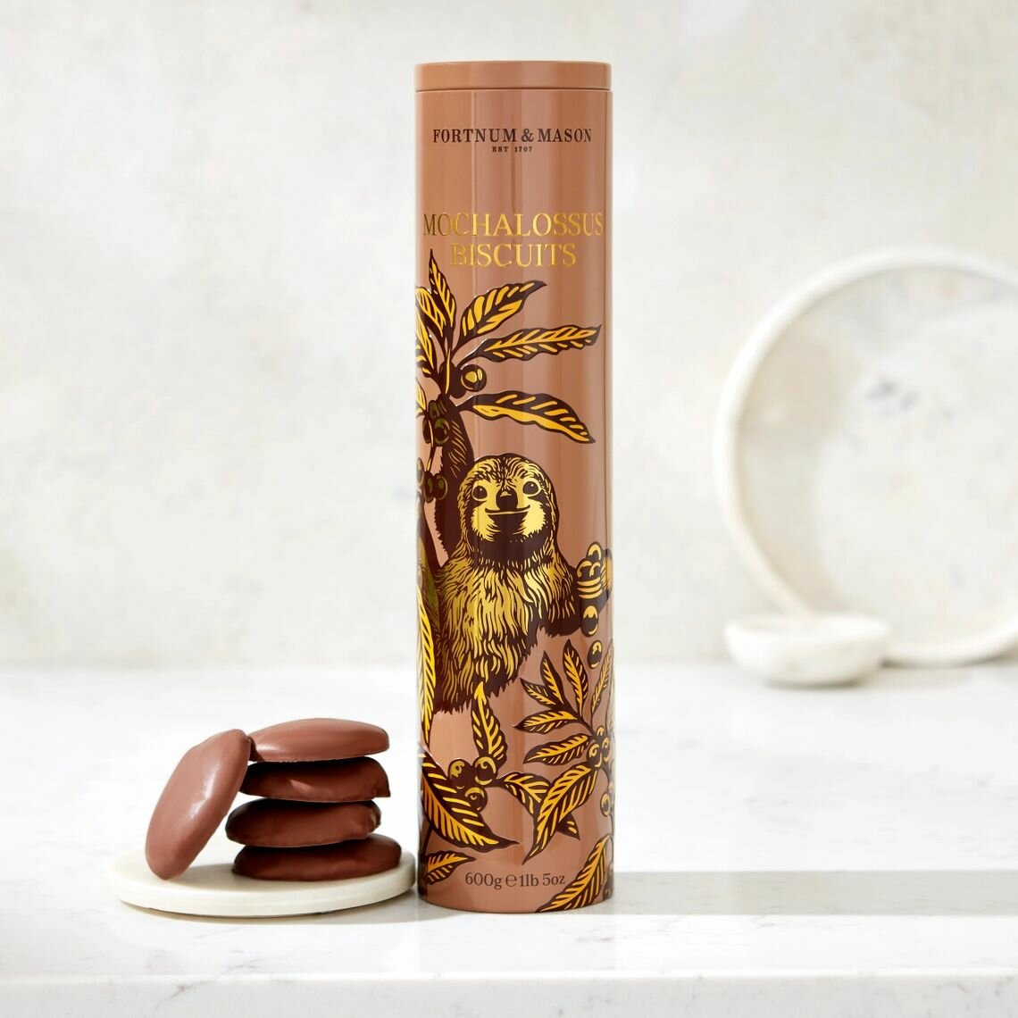 Fortnum&Mason Печенье шоколадно-кофейное с нотками мокко Mochalossus Biscuits, 600 г