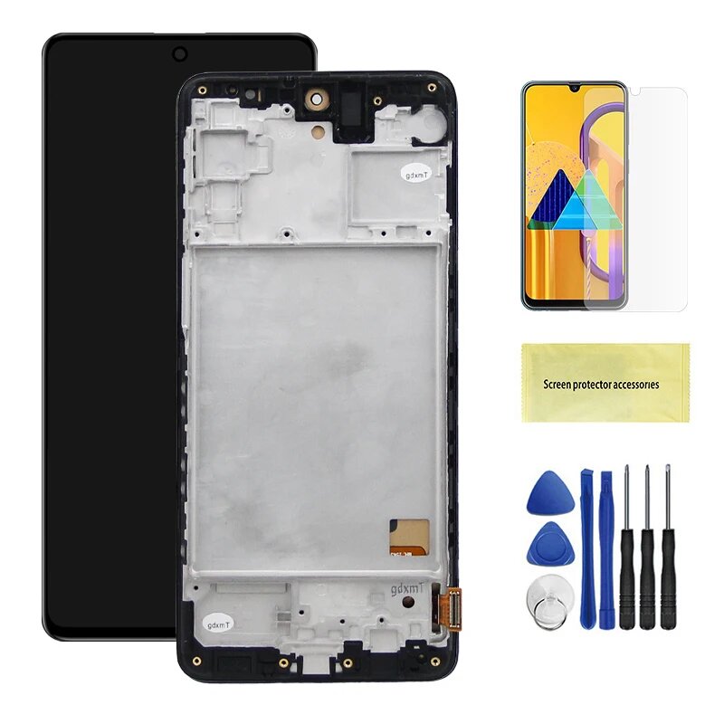 Дисплей в сборе Samsung M31s Black With Frame