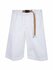 Шорты WHITE SAND Belted cotton shorts, размер 46, бежевый/белый