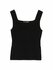 Топ LE PETIT PULLE Square-neck tank top, размер 46, черный