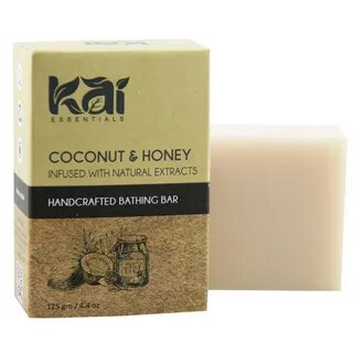 COCONUT & HONEY Infused with Natural Extracts, Handcrafted Bathing Bar, Kai Essentials (кокос И МЁД мыло ручной работы с натуральными экстрактами, Каи Эссеншиалс), 125 г.