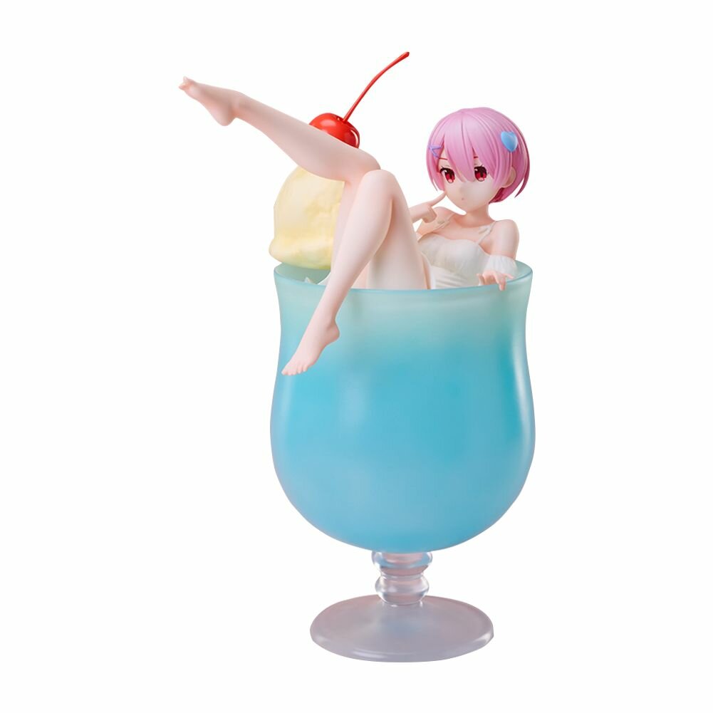 Аниме фигурка Re: Zero Жизнь с нуля в альтернативном мире Рам, Рем /Re: Zero-Starting Life in Another World from Zero Ram figure Super cute loli model (20см), игрушки, Настольные украшения