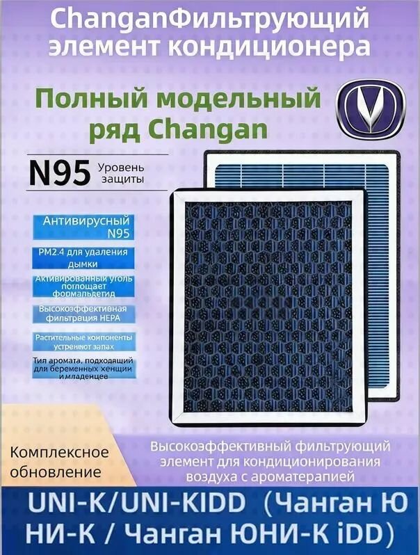 Фильтр салонный арт. Салонный фильтр ароматизированный для Changan UNI-K Чанган ЮНИ-Кей , 1 шт.