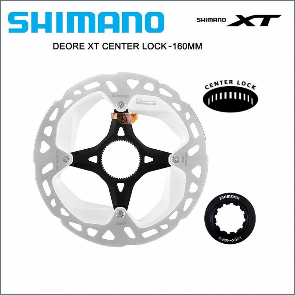 Тормозной диск для велосипеда (ротор), 160 мм, Shimano RT-MT800-S, Center lock (С внутренней запирающей крышкой)