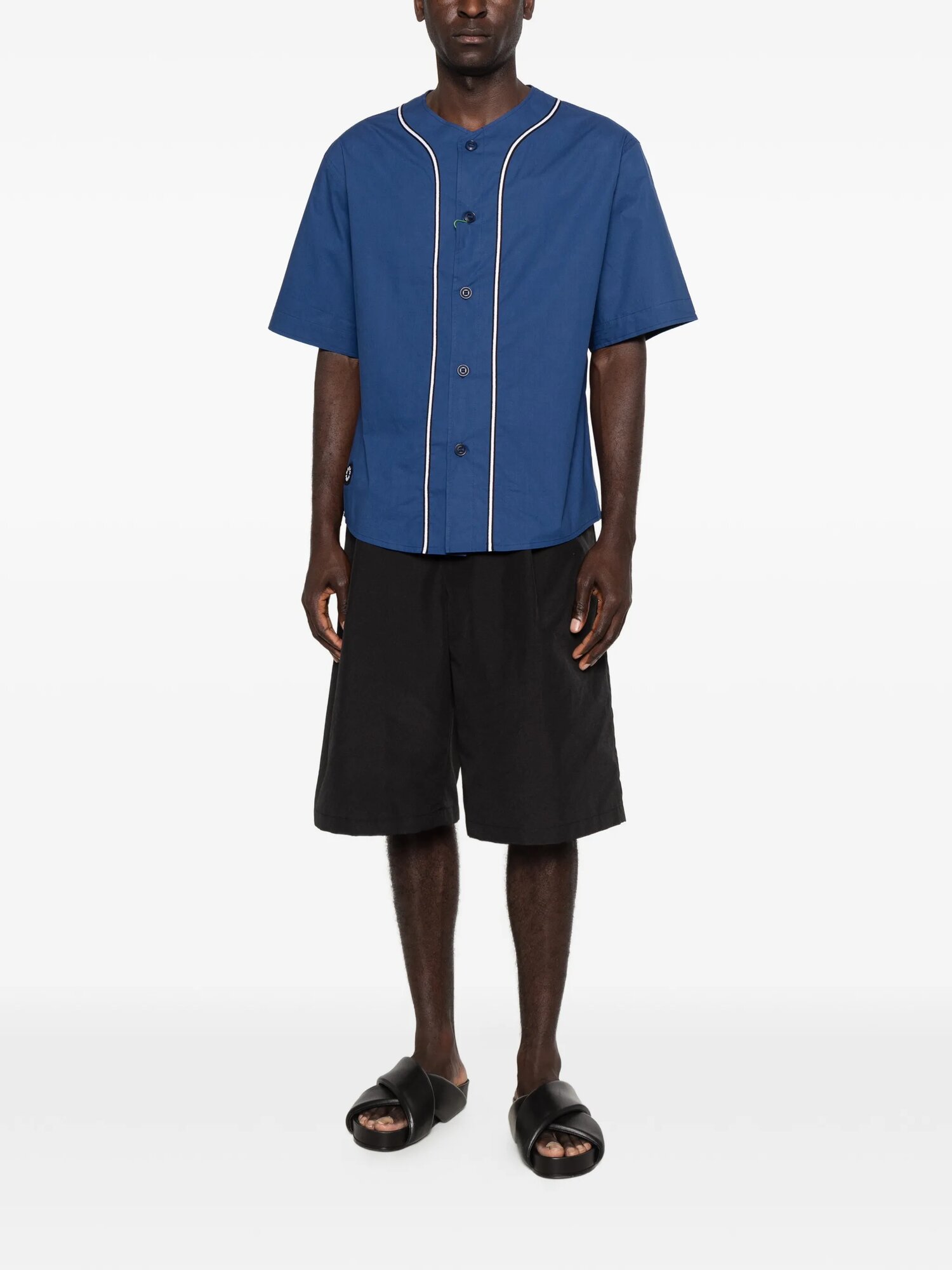 Рубашка KENZO Buttoned short-sleeve shirt, размер M, blue — фото 1