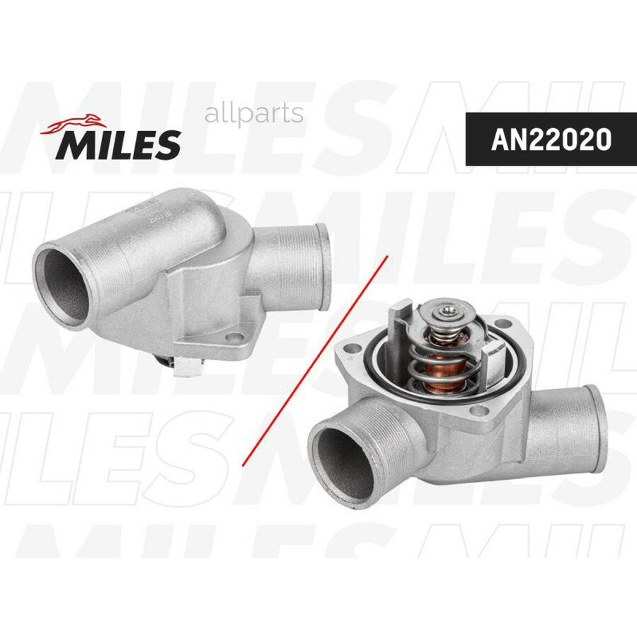 MILES AN22020 Термостат LADA 2110-15/ 2170 (с ниж. крышкой 92°С)