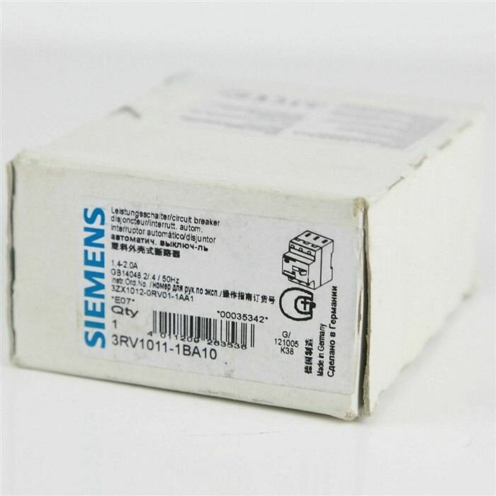 Модуль Siemens 3RV1011-1BA10 Circuit Breaker Motor Protector Overload 4.5-6.3A