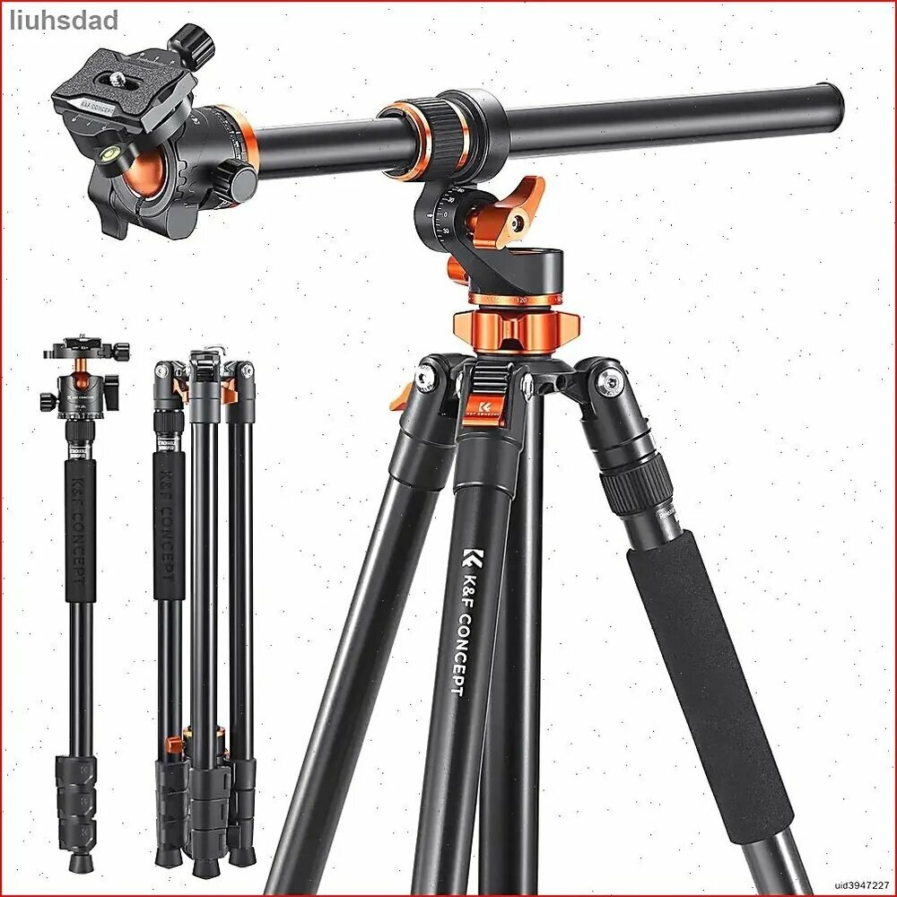 Фотоштатив K&F CONCEPT Topview T254A7 с панорамной головкой и максимальной нагрузкой 10 кг