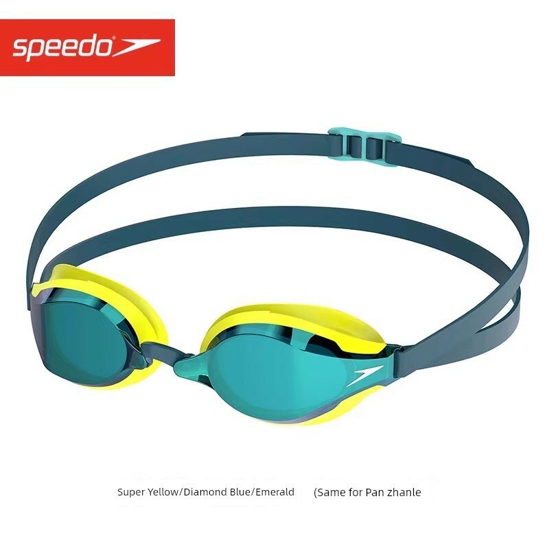 Speedo Sharkskin профессиональные детские плавательные очки Супер желтый/Кобальтовый синий для подростков -