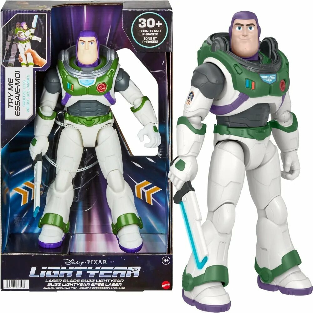 Disney And Pixar Lightyear Toys, большая фигурка Базза Лайтера, световое и звуковое лазерное лезвие