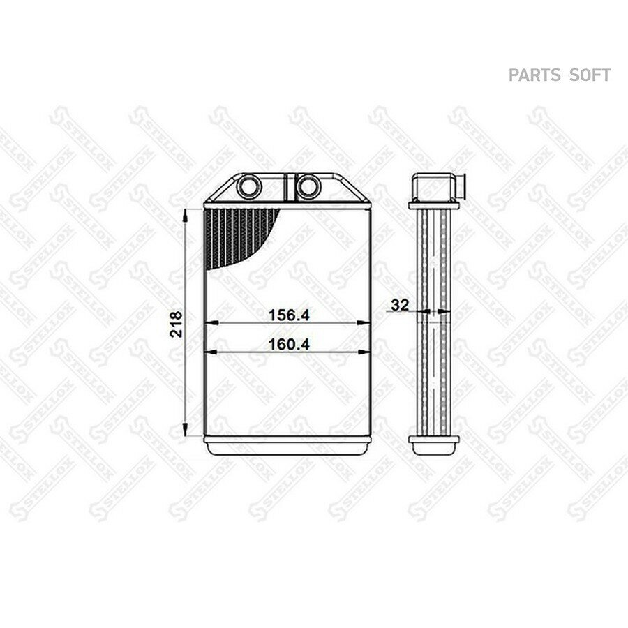 Радиатор печки STELLOX 1035267SX AUDI A6 1,8-4,2i/D 97-05