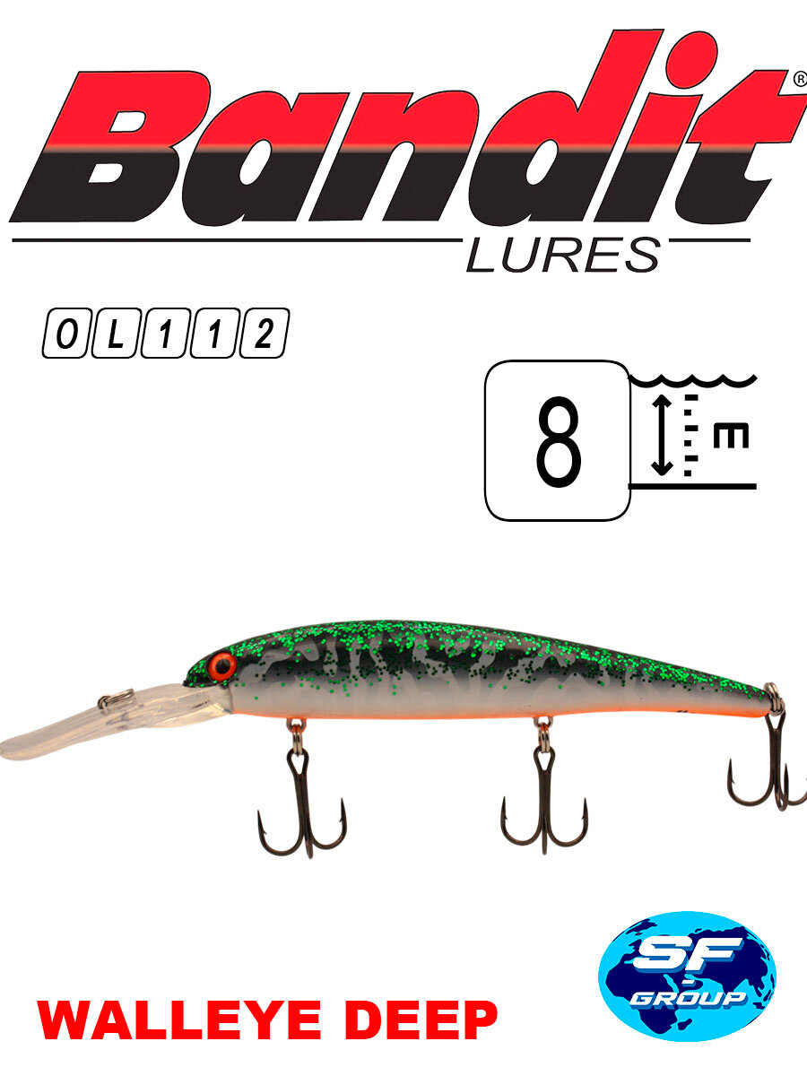 Воблер Bandit Deep Walley 12 см 17,5 гр заглубление 8м #OL112