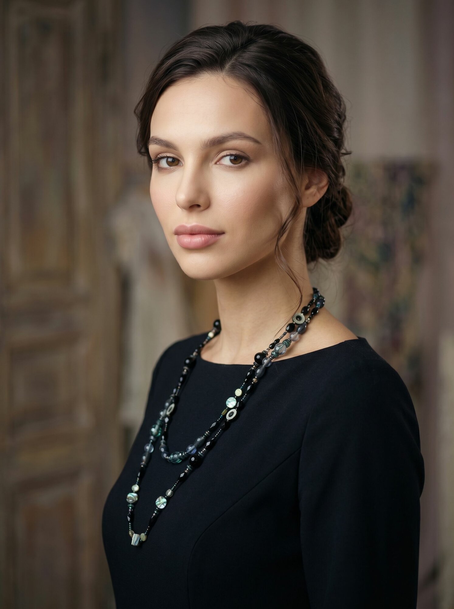 Бусы, перламутр