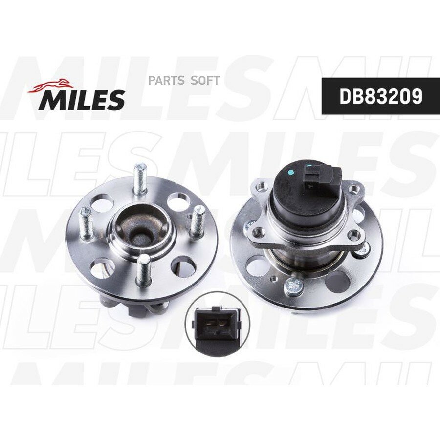 MILES DB83209 Ступица с подшипником +ABS GETZ ACCENT III RIO II задн. ()