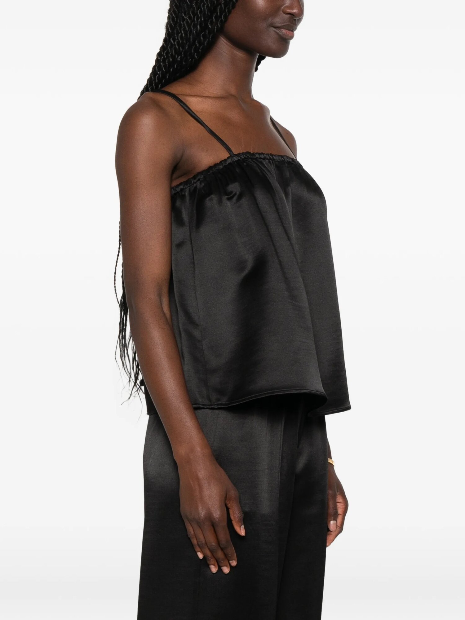 Блуза Soft Goat Gathered spaghetti-strap blouse, размер 40 — фото 1