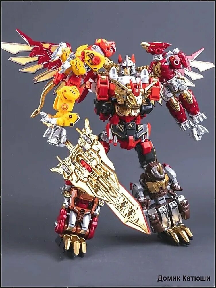 Высота 30 см, трансформеры, Инженерный робот, Devastator игрушка Predaking 6 в 1 / подарок для мальчика