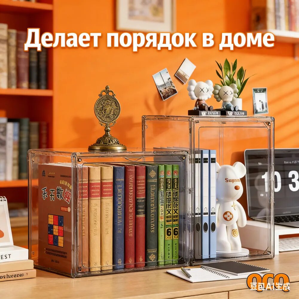Контейнер для хранения вещей длина 27 см, ширина 18 см, высота 22 см.