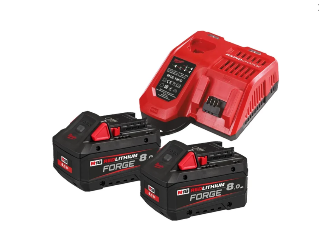 Аккумулятор с зарядным устройством Milwaukee M18FORGENRG-802 4933498612 (12-18В + 18В/8 Ач)