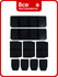 Набор перегородок Einhell Plastic compartments set, для кейсов E-box, кейсов