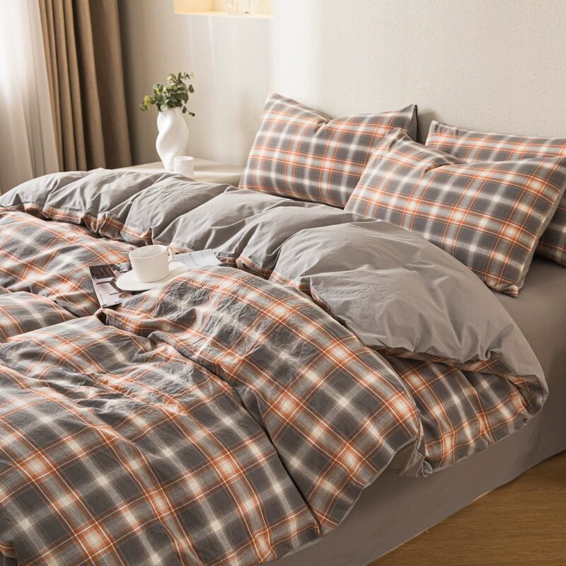 Комплект постельного белья Heilan Home из четырех предметов, 100% хлопок, новая модель 2026 года, простыня,