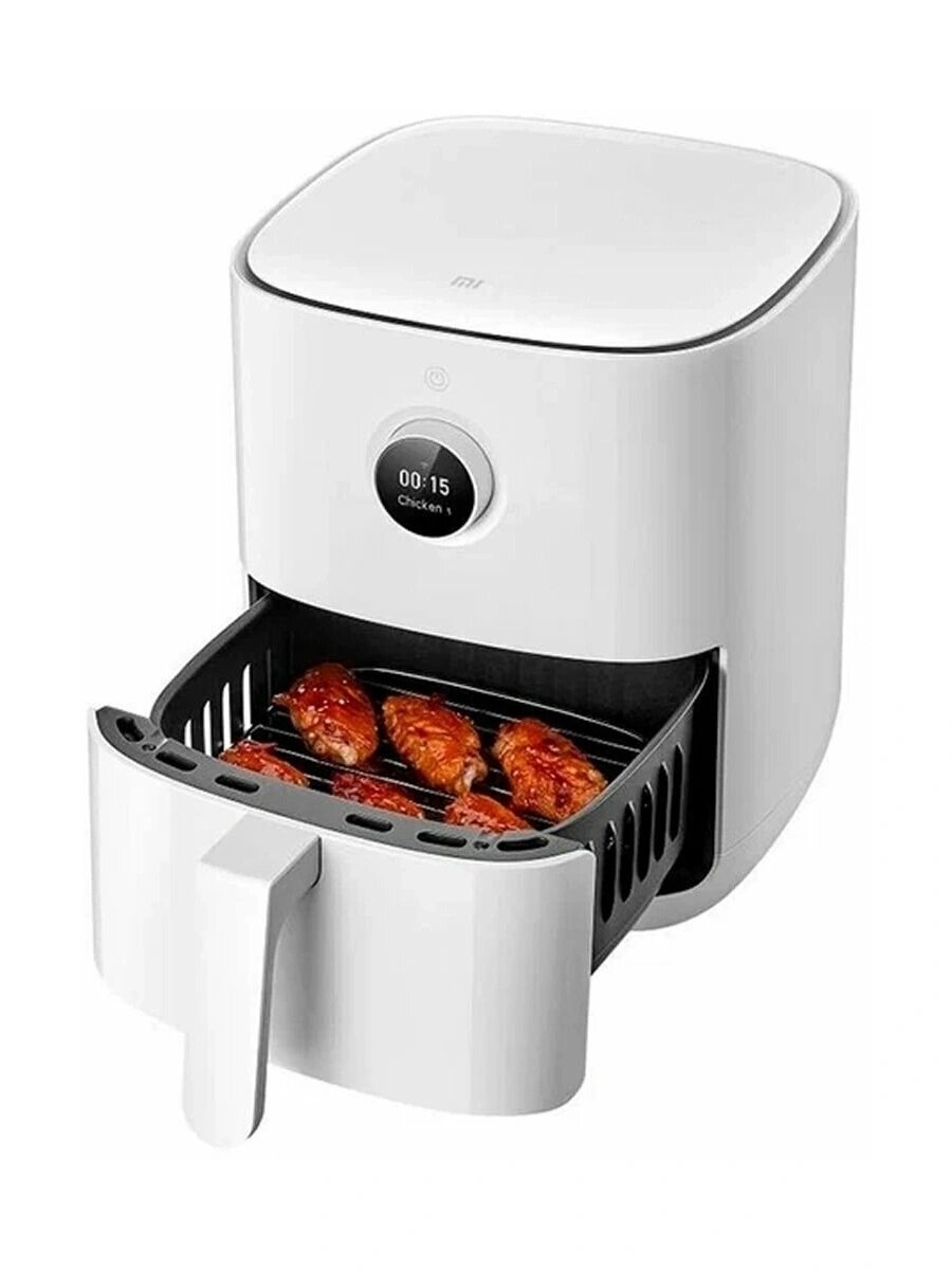 Аэрогриль Xiaomi Smart Air Fryer 6.5L EU, 1800 Вт, 12 программ, электронное управление, отсрочка старта, белый, для дома