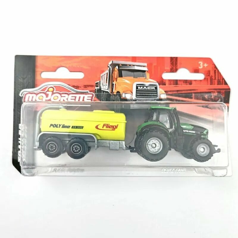 Машинка Majorette 1/64 diecast Alloy car model Fliegl Polyline & DEUTZ-FAHR