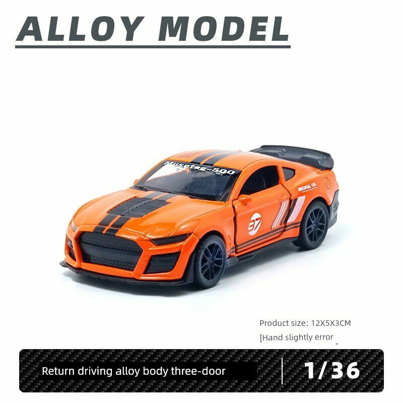 Металлическая модель автомобиля Lamborghini Track Edition оранжевого цвета 1:64 для детей