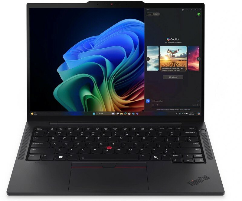 Ноутбук Lenovo ThinkPad T14s G6, 14", IPS, Intel Core Ultra 7 255U 2ГГц, 12-ядерный, 16ГБ LPDDR5x, 512ГБ SSD, Intel Graphics, Windows 11 Pro, черный (21r1002tus)