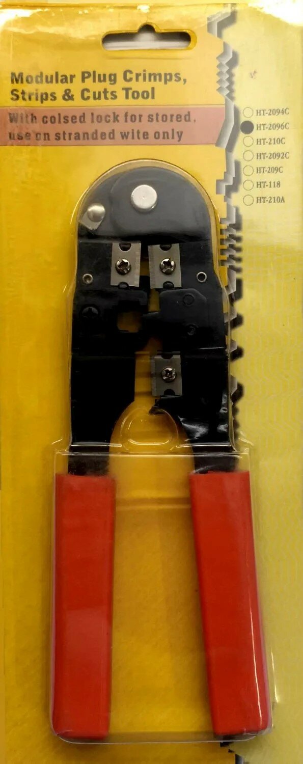Клещи для обжима кримпер RJ-11,12 (HT2096C)