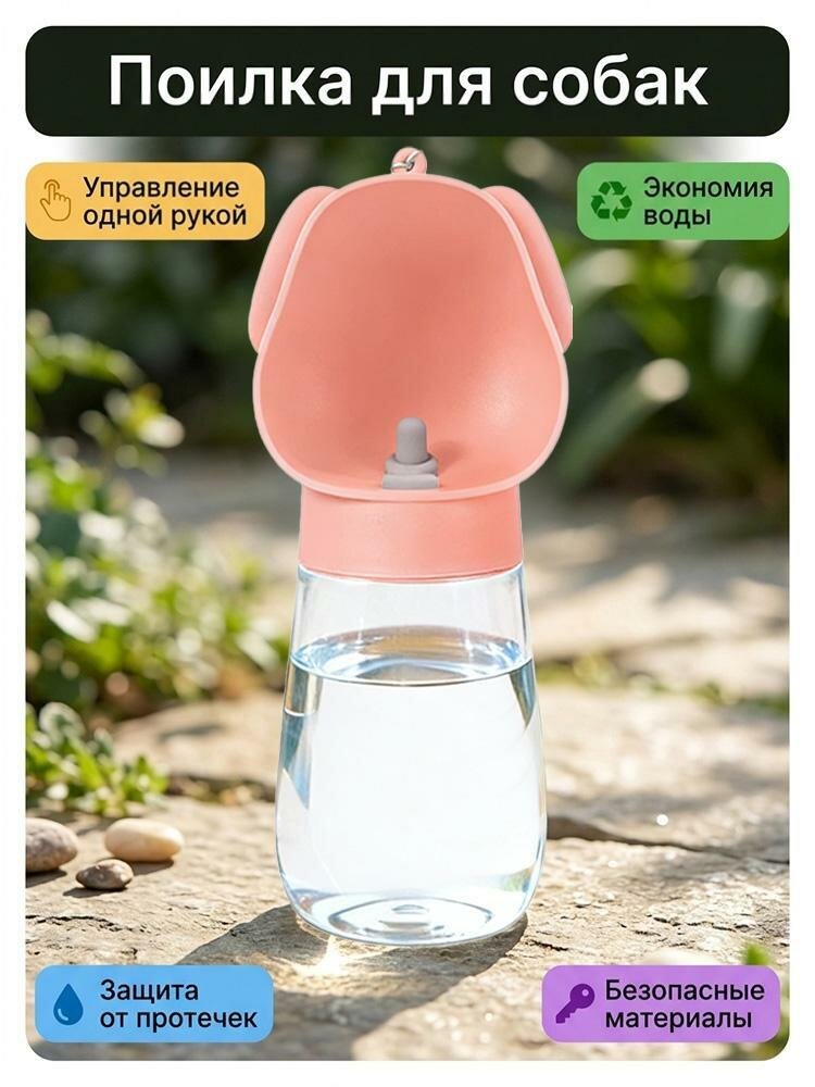 Дорожная бутылка для воды для домашних животных
