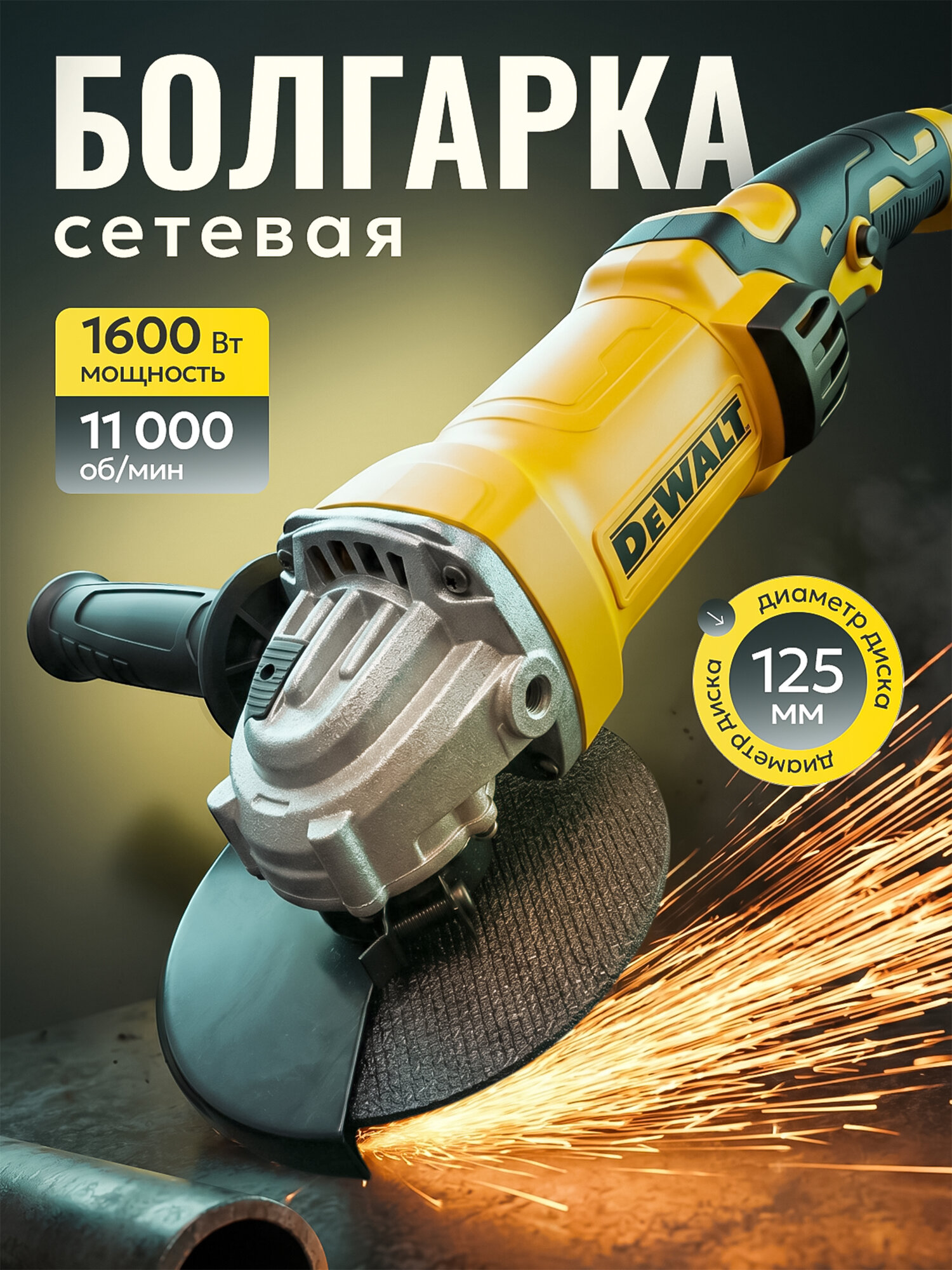 Болгарка электрическая / УШМ УШМ электроинструмент угловая шлифмашина