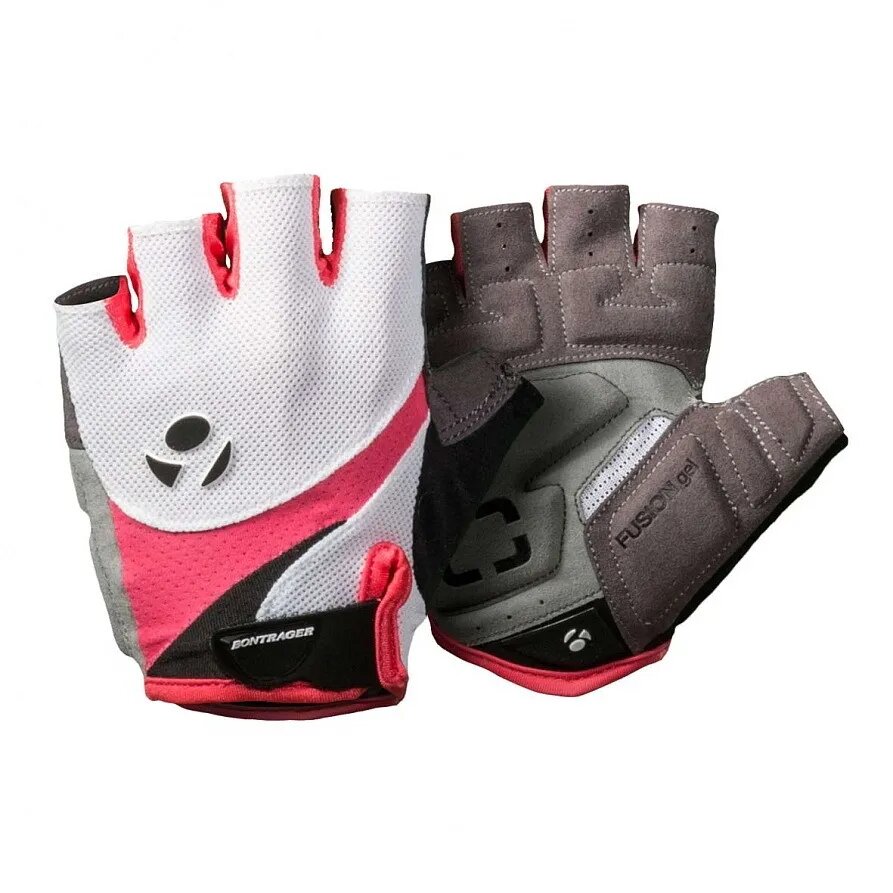 Перчатки велосипедные женские Bontrager Solstice Women's, размер Medium, цвет белый/розовый/серый
