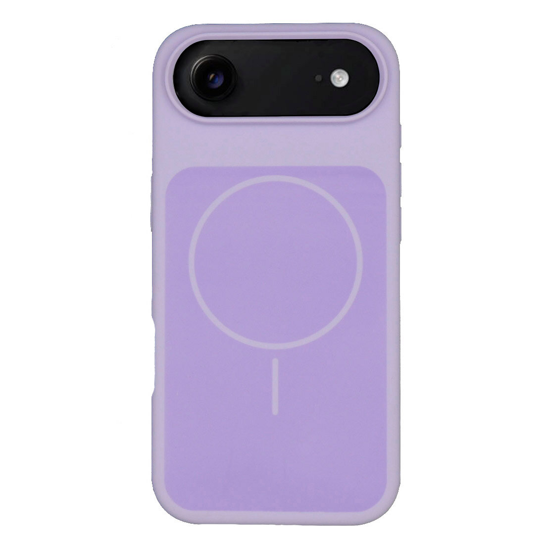 Чехол-накладка для iPhone 17 Air, Silicon Case, магнитный (MagSafe), с дизайном, без лого, X-CASE, сиреневый