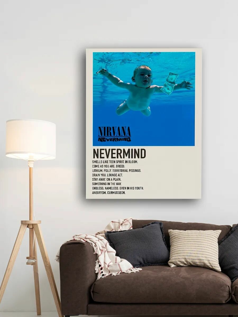 Постеры на стену Nirvana , плакат 1шт, А2 размер. — фото 1