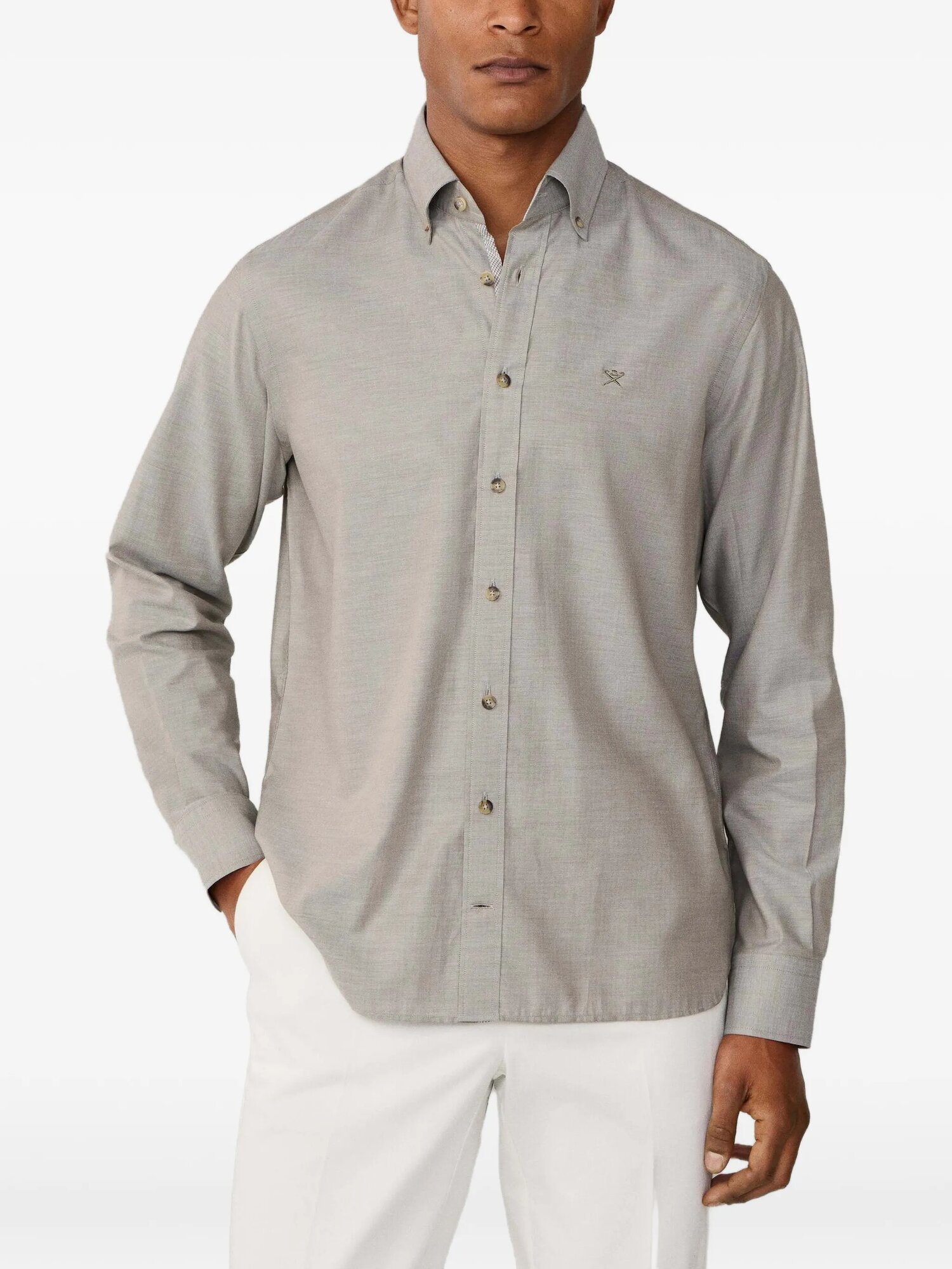 Рубашка Herringbone flannel shirt