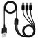 Кабель USB-A 2.0 — 3× USB-C, 1.5m