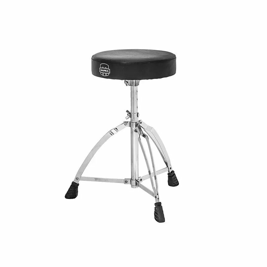 Mapex T270A Стул с круглым виниловым сиденьем, с осью без резьбы, двойные ножки