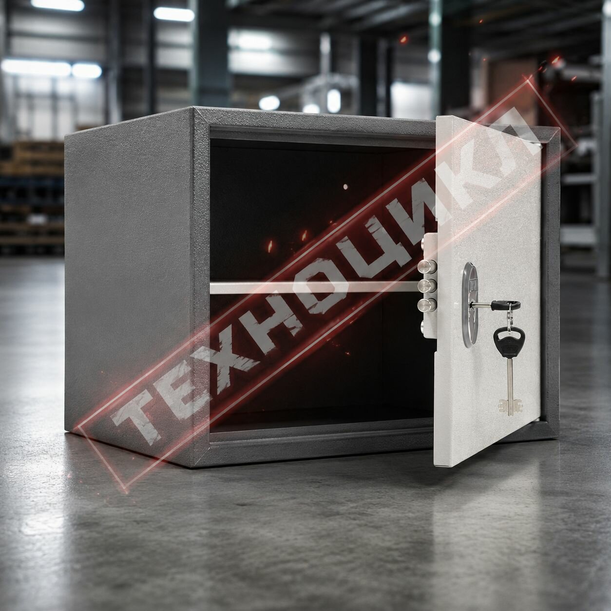 Шкаф бухгалтерский металлический техноцикл AIKO SL-32, 320x420x350 мм, серый
