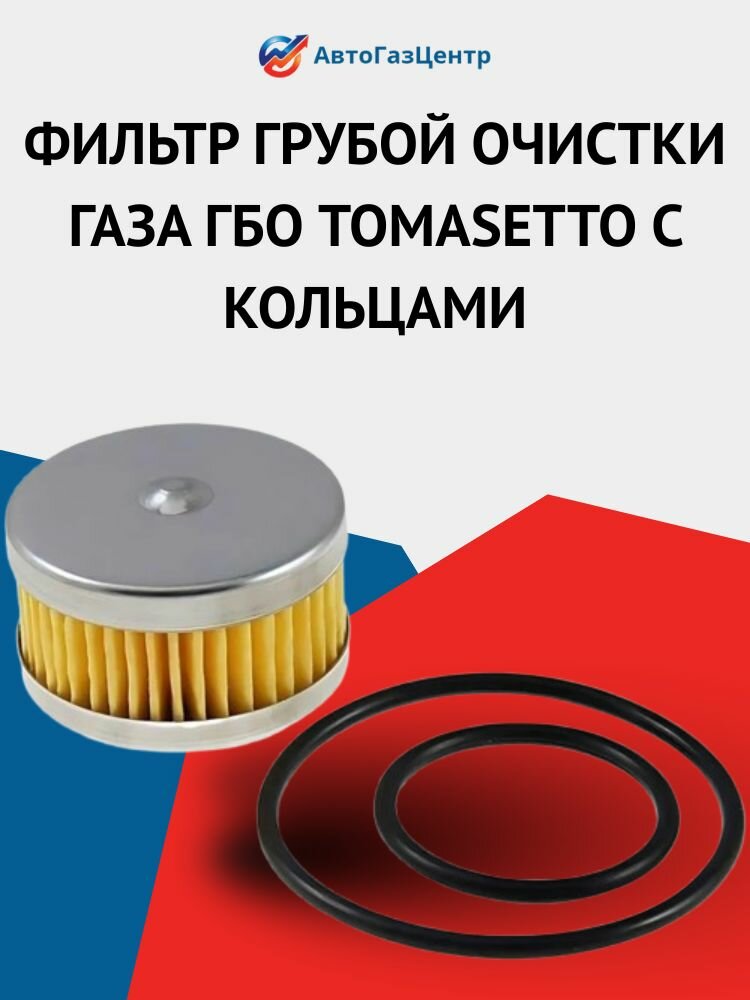 Фильтр грубой очистки газа ГБО TOMASETTO с кольцами