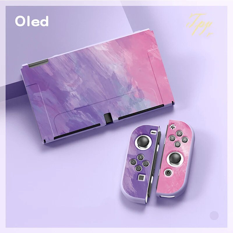 Защитный чехол для Nintendo Switch OLED Upingzi NS OLED Розовый, Purple Pink