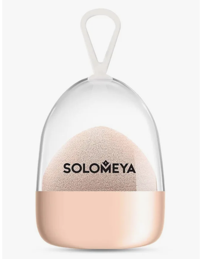 [Solomeya] Супер мягкий косметический спонж для макияжа персиковый Super Soft Blending Sponge, 1шт