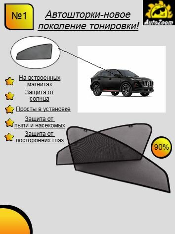 Каркасные автошторки на Changan UNI-S (2024-н. в.), джип 5 дв, на передние двери AutoZoom