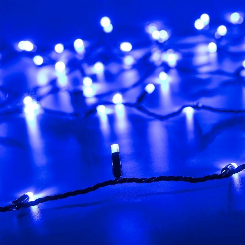 Гирлянда светодиодная ARD-STRING-CLASSIC-10000-BLACK-100LED-STD BLUE230В 7Вт IP65 Ardecoled 025802