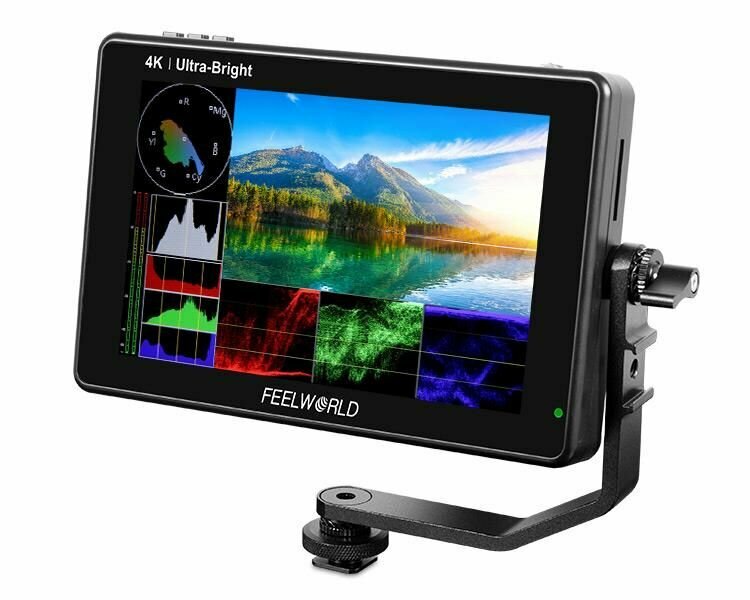Полевой монитор для камеры FEELWORLD LUT7S PRO, 7-дюймовый, сверхъяркий, 2200 нит, 3D LUT, сенсорный экран.