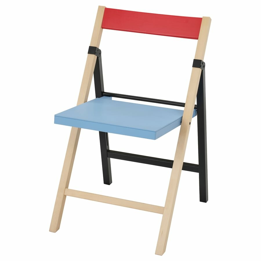 Складной стул IKEA PS 2026, разноцветный, 76х45 см 106.178.94