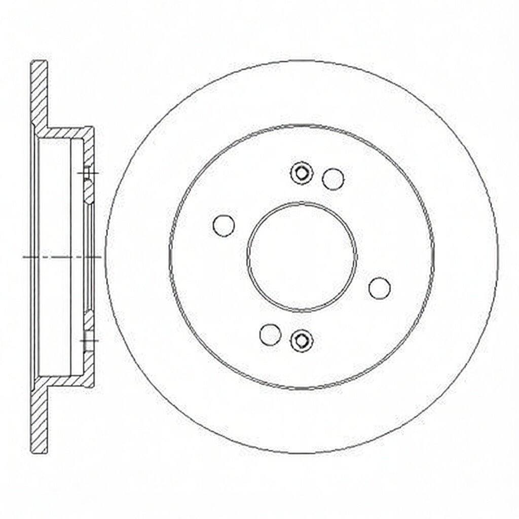 Диск тормозной Hyundai i10 1.0-1.2 08, KIA Picanto 1.0-1.2 04 SD2045 Sangsin brake арт. SD2045